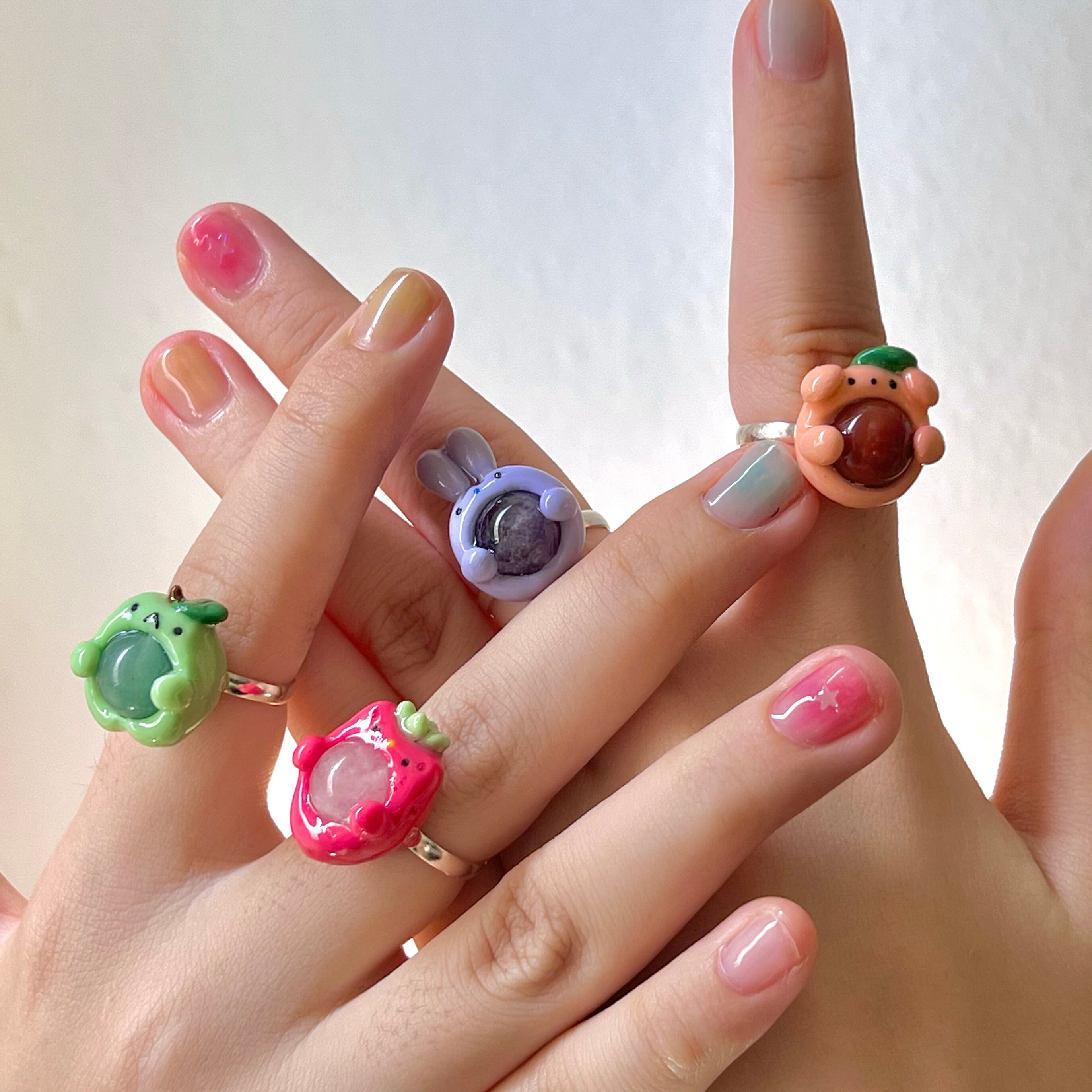 Gemmy Fruity Rings - Etsy