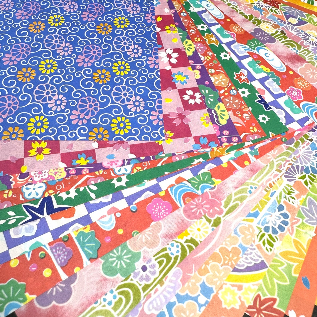 200 Sheets Japanese Print Chiyogami Paper Assorted Set 5.9x5.9 - Etsy