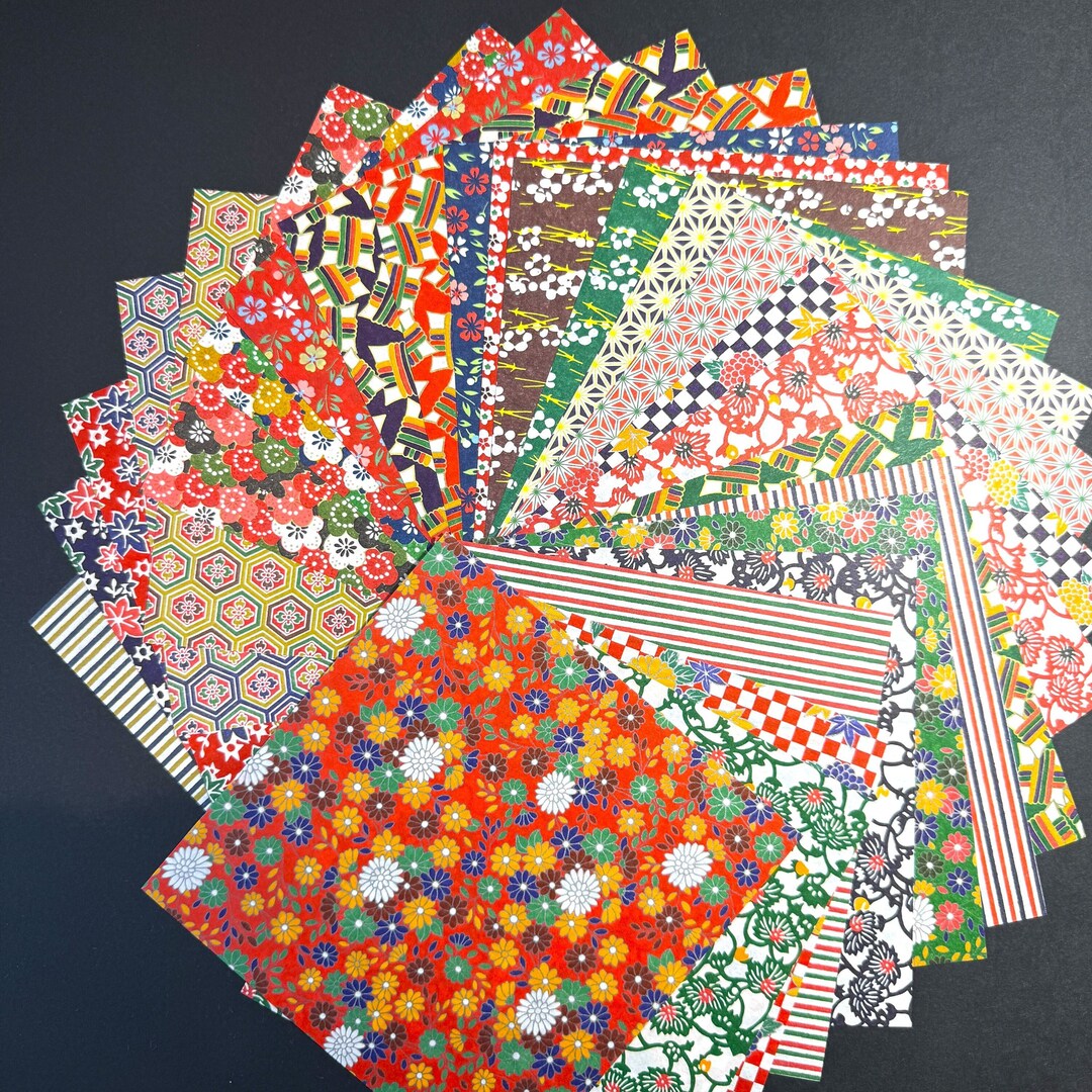 200 Sheets Japanese Yuzen Washi Chiyogami Papers 26 Patterns Assorted - Etsy
