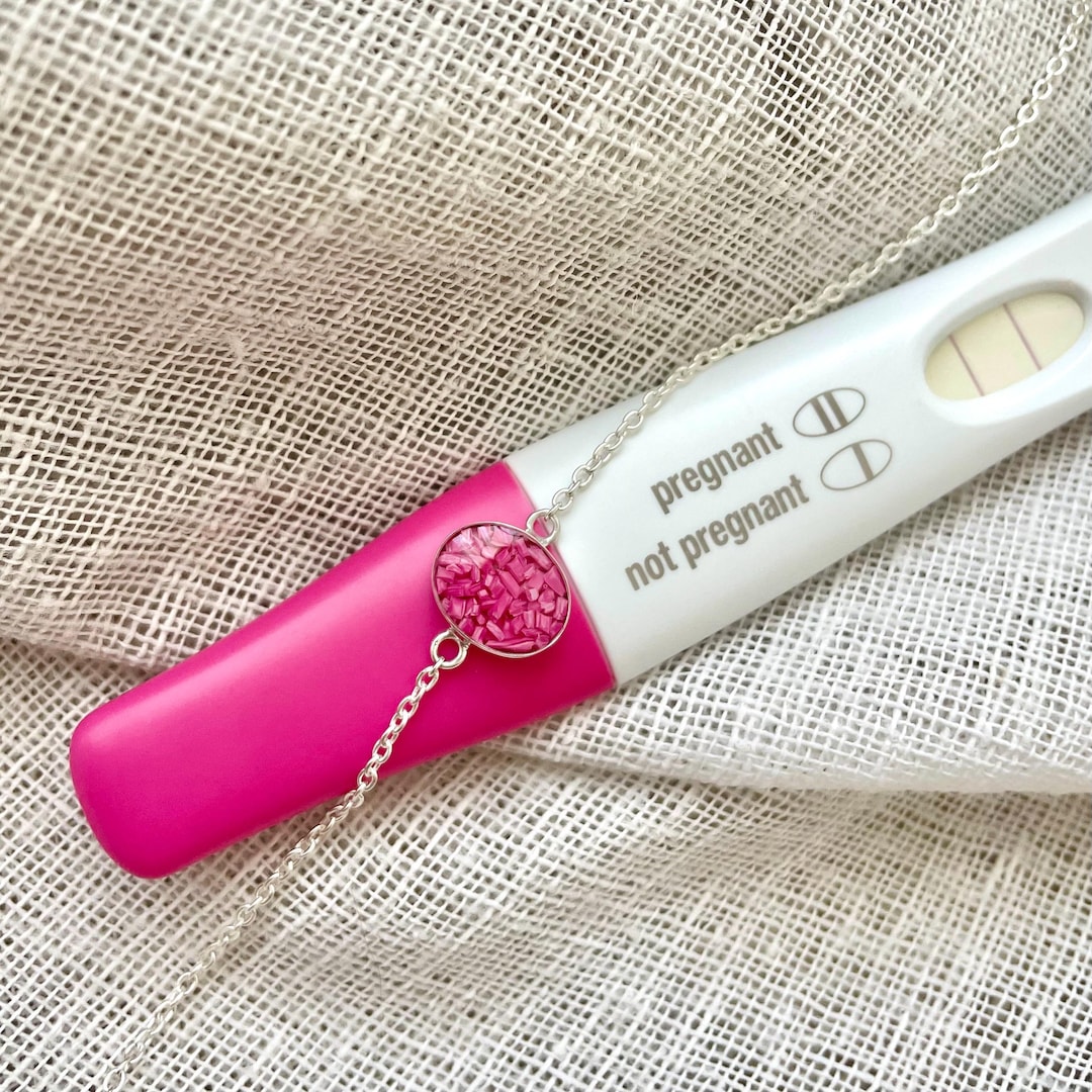 Pregnancy Test Cap Bracelet – Custom Keepsake From Positive Test, Baby ...
