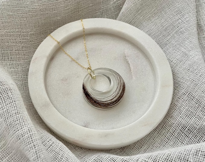 Lock of Hair Keepsake Necklace - Loss of Mum Gift - Personalized ...