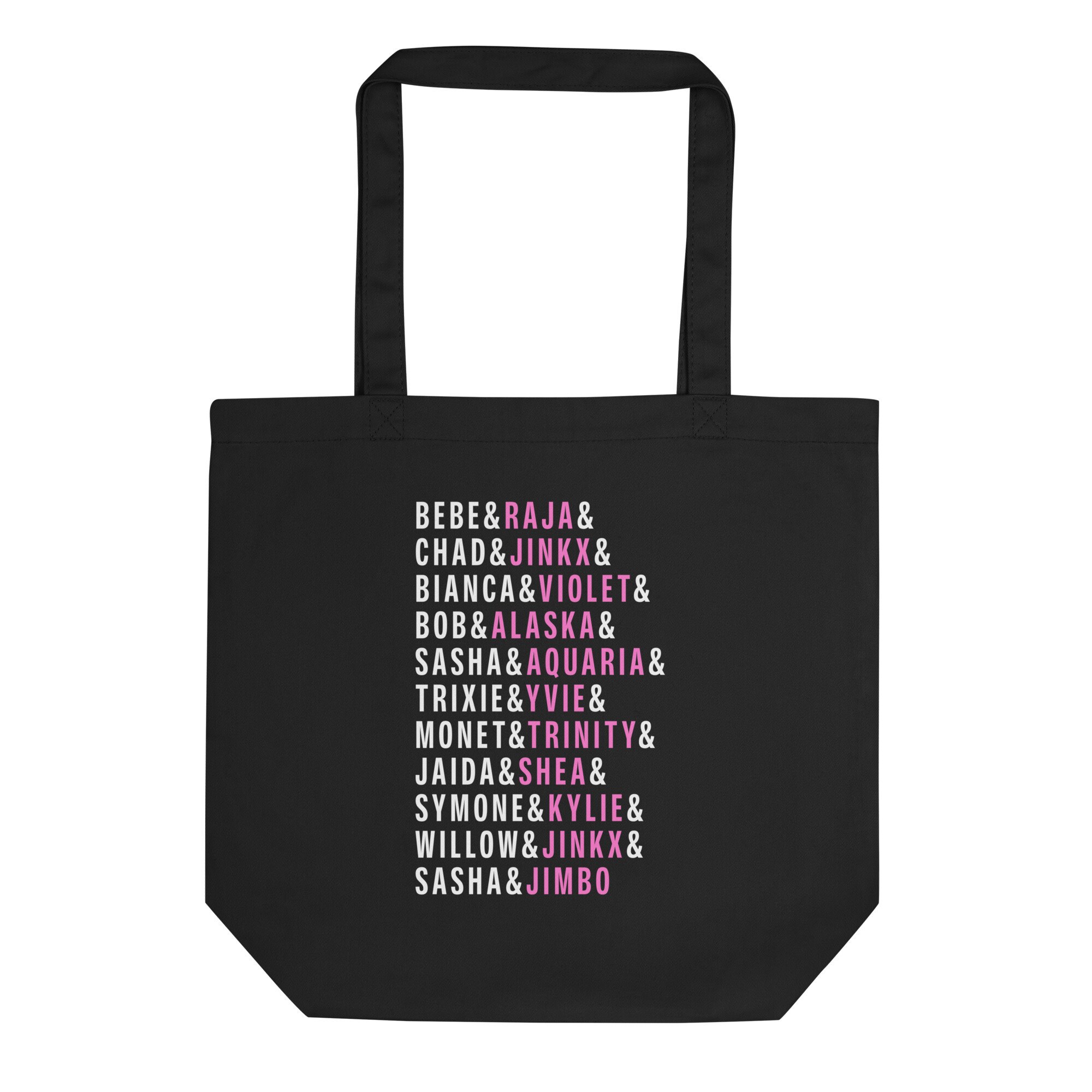 Rupaul's Drag Race Winners Black Tote Bag - Pink/white Variant - Queer ...