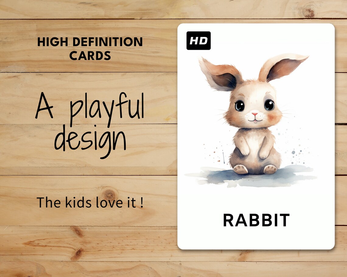 32 Montessori Cards • Animals • English • Printable Flashcards ...