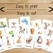 32 Montessori Cards • Animals • English • Printable Flashcards ...