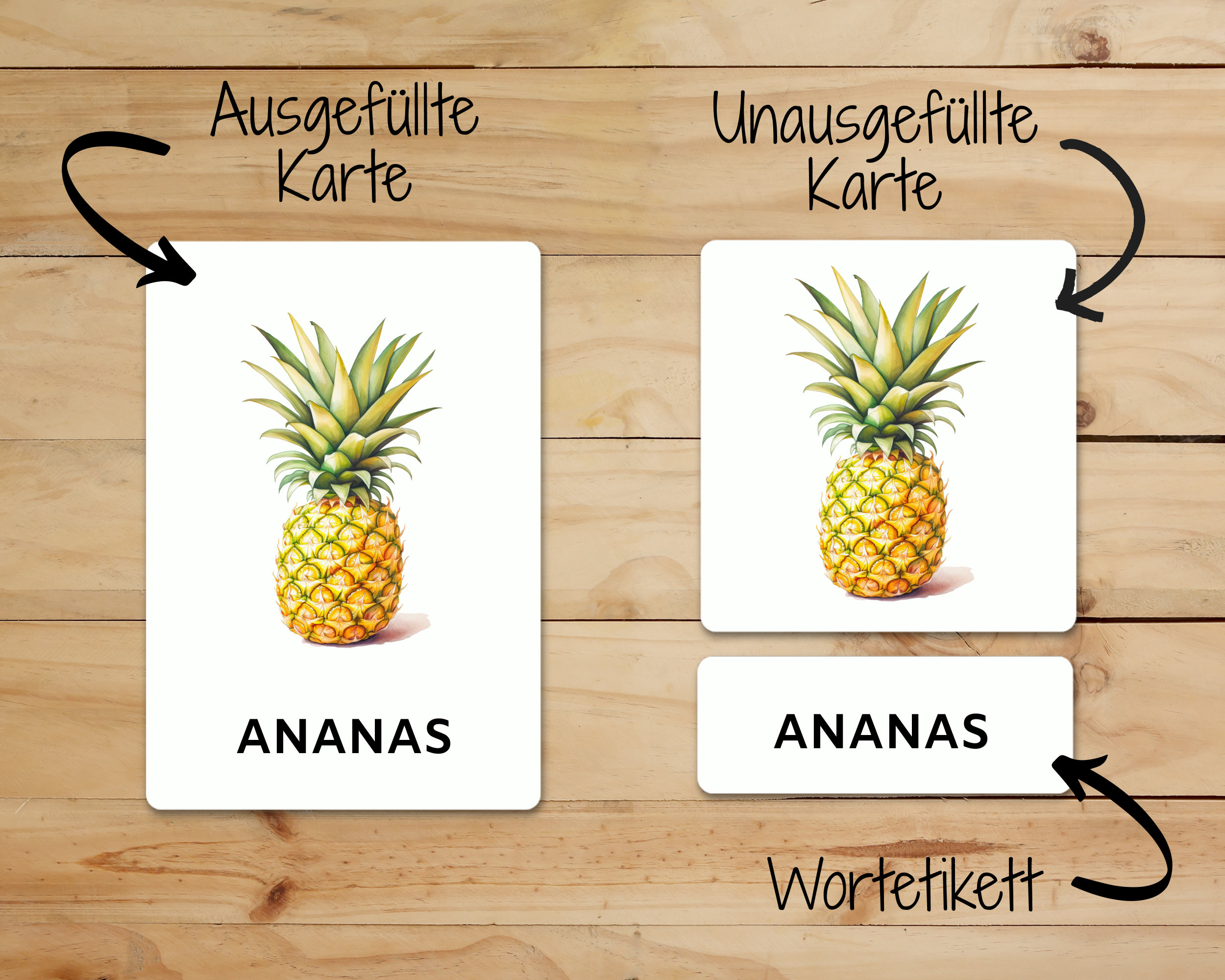 32 Montessori-karten • Obst Und Gemüse • Französisch • Druckbare ...