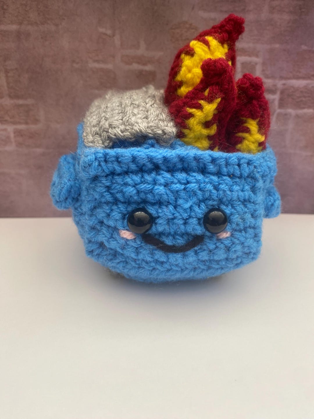 Handmade Crochet Dumpster Fire Plushie - Etsy