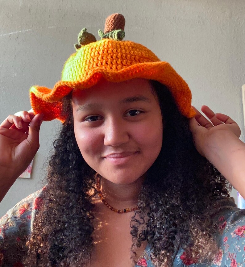 Pumpkin Bucket Hat Crochet Pattern - Etsy