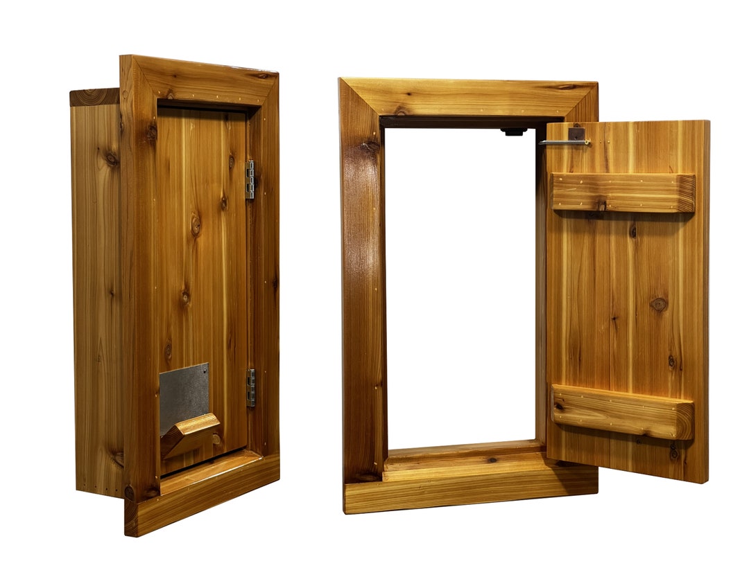 Premium Cedar Dog Door - Large - Etsy