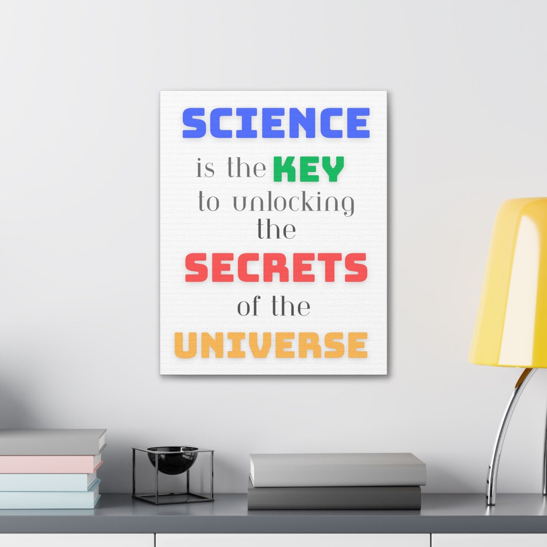 Science is Key Canvas - Etsy