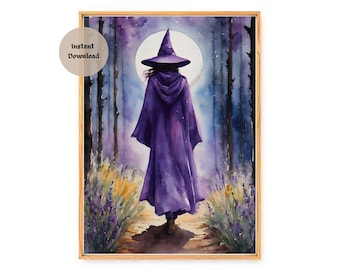 LAVENDER WITCH Casting a Spell ~ HD Altar Print (download Only ...
