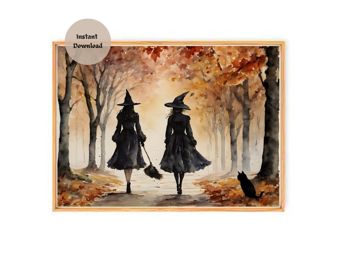 BEST WITCHES on an Autumn Day HD Altar Print download Only Witchy ...
