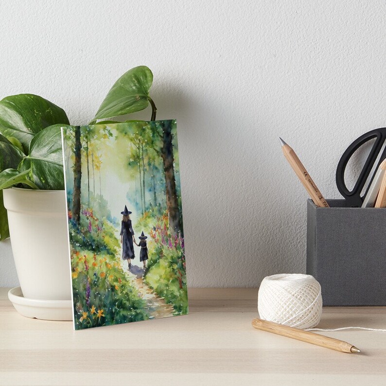 BEAUTIFUL DAY Mother and Child Witches 7x5 Altar Print download Only ...