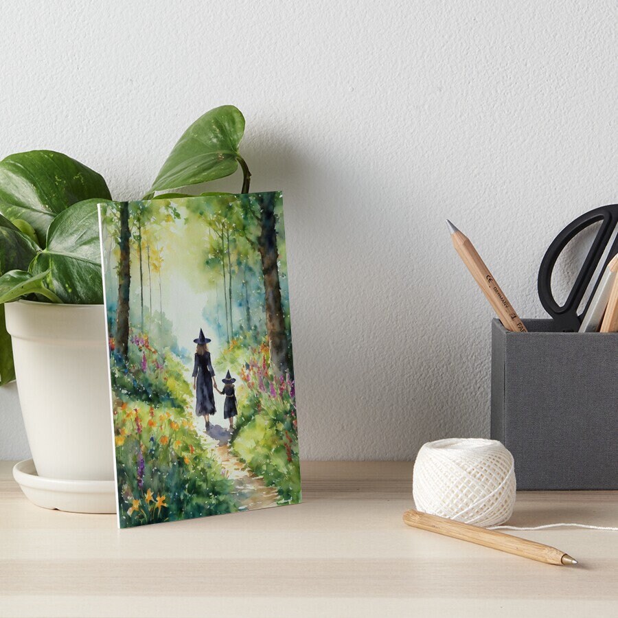 BEAUTIFUL DAY Mother and Child Witches 7x5 Altar Print download Only ...