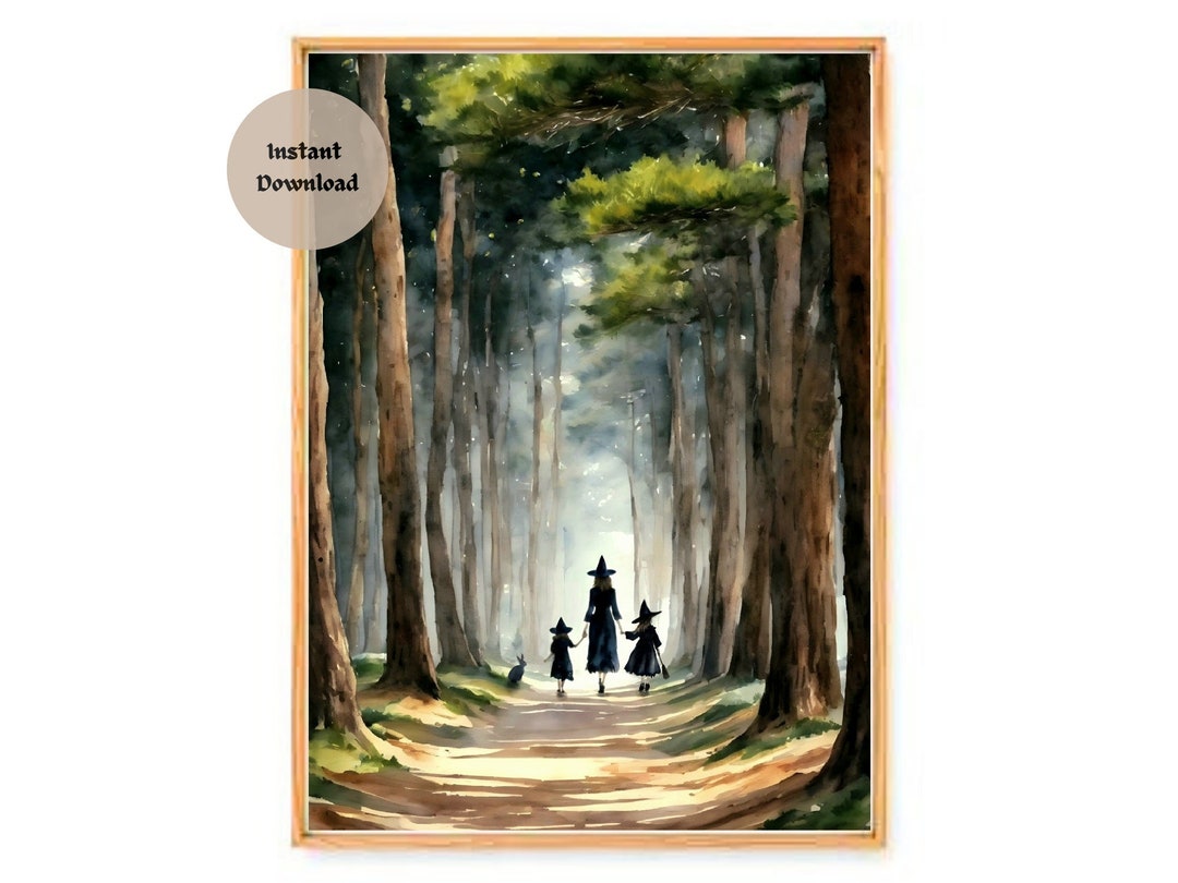 DAUGHTERS ~ Mother and Child Witches 7x5" Altar Print (download Only ...