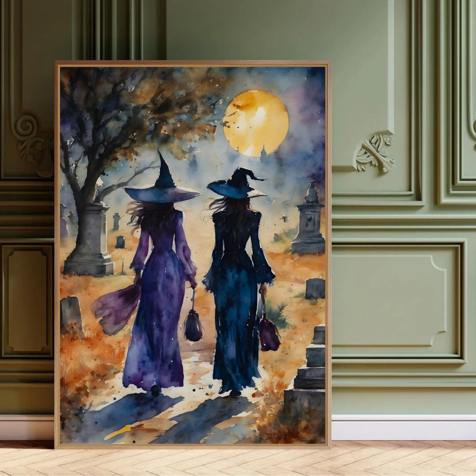 BEST WITCHES on Their Favourite Stroll ~ Through a Cemetery ~ 7x5 ...