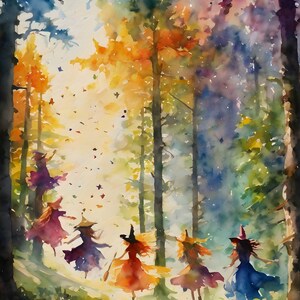 FLYING LESSON ~ HD Witch Altar Print (download Only) ~ Witchy ...