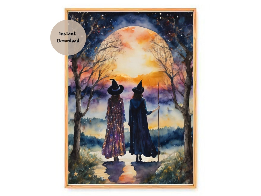 APPRECIATION - Best Witches Watch the Moonrise ~ HD Altar Print ...