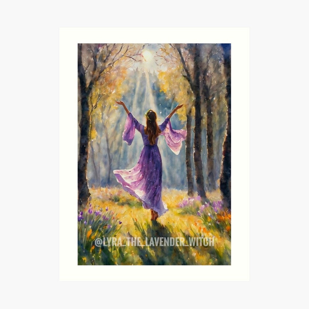 REJOICE Spring Returning 7x5 Altar Print download Only Witchy ...