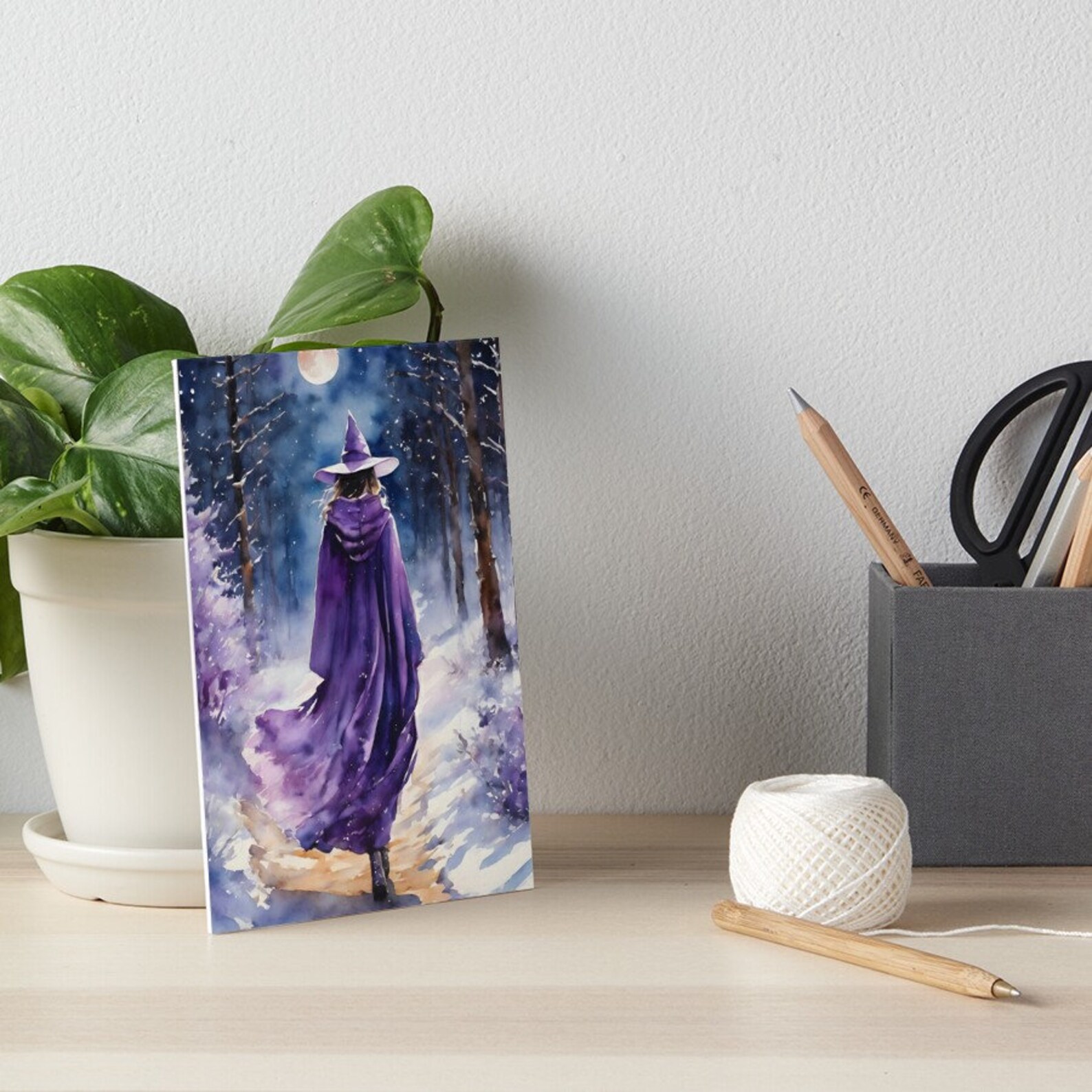 LAVENDER WITCH in Winter ~ HD Altar Print (download Only) ~ Witchy ...