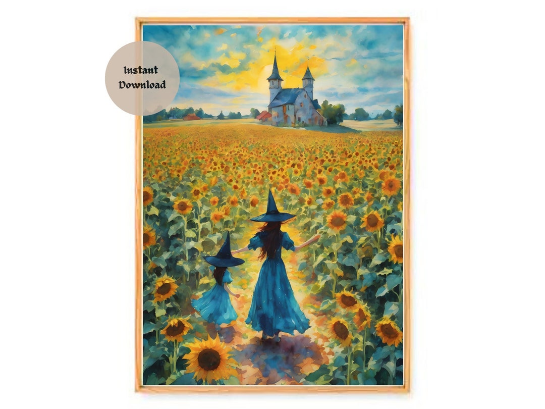 Dance of the Sunflower Witches ~ HD Altar Print (download Only ...