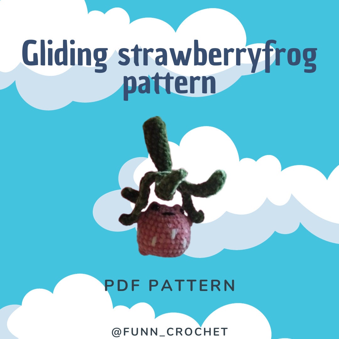 Gliding Strawberryfrog Crochet Pattern - Etsy