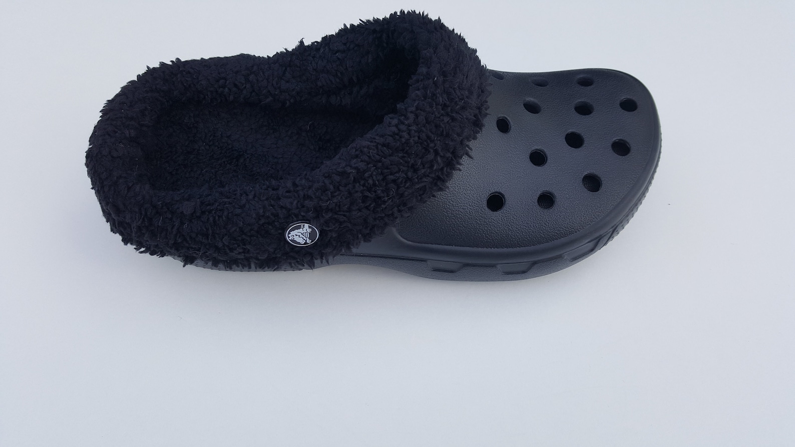 Insoles for Crocs Clogs Replacement White Black Fur Insert Lining Shoe ...