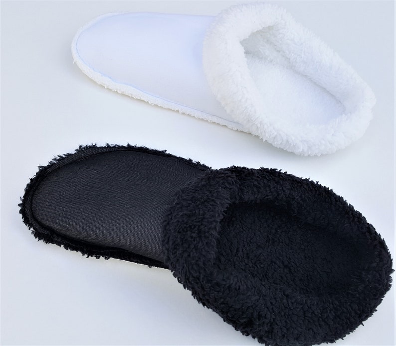 Insoles for Crocs Clogs Replacement White Black Fur Insert Lining Shoe ...