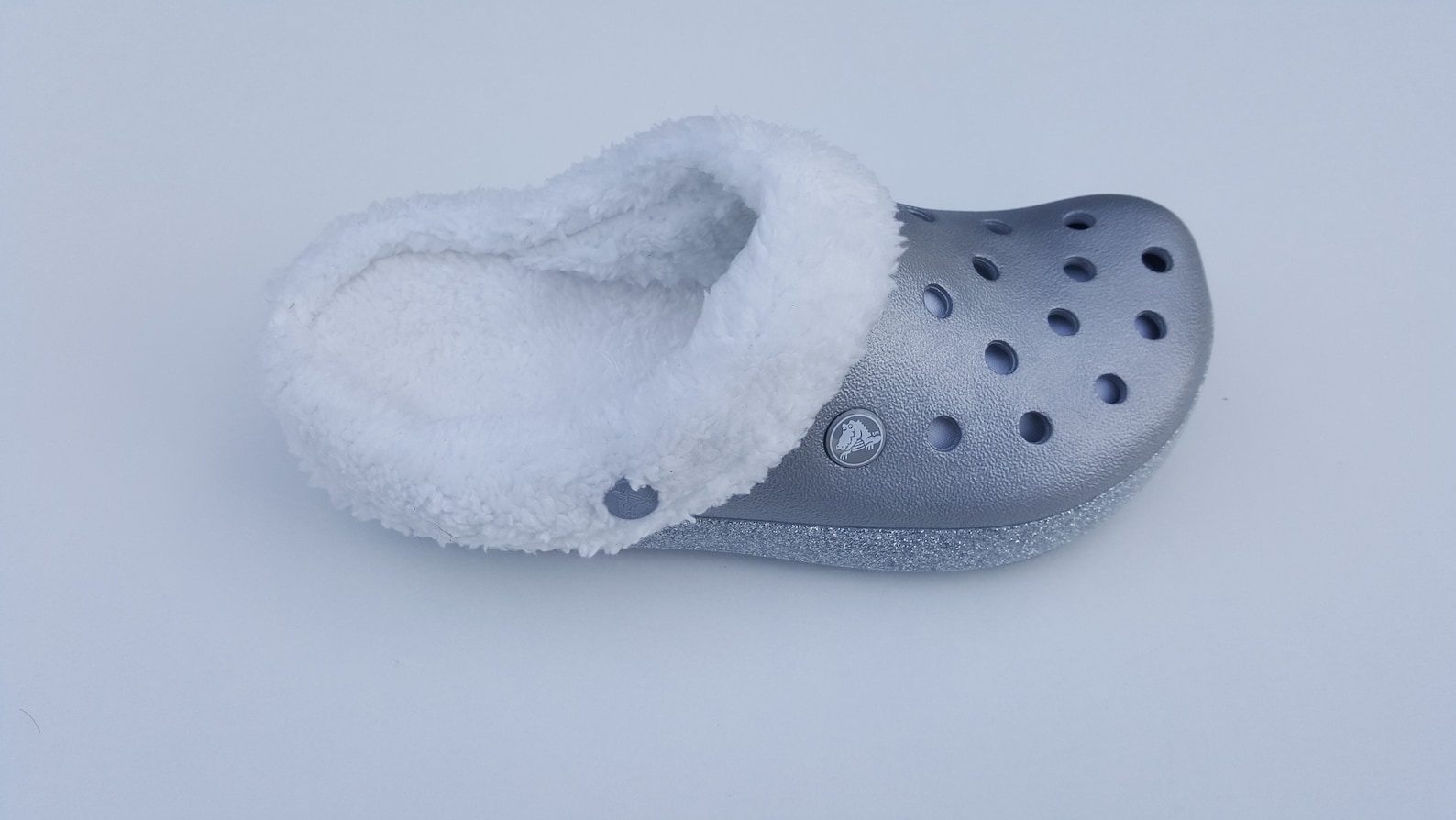 Insoles for Crocs Clogs Replacement White Black Fur Insert Lining Shoe ...