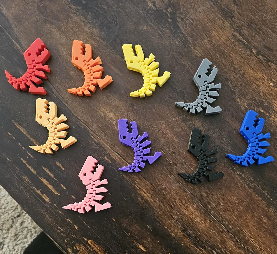 Flexi-rex Keychain - Etsy