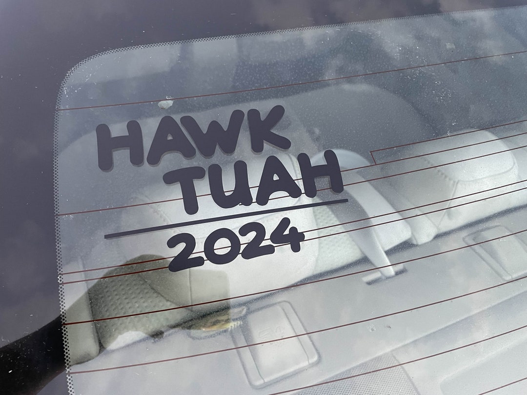 Hawk Tuah Meme Decal Ready to Apply Vinyl Decal Outdoor or Indoor Use ...