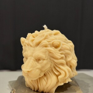 Lion Candle | Custom Color & Scent | Sculpture Candle | Natural Soy Wax ...