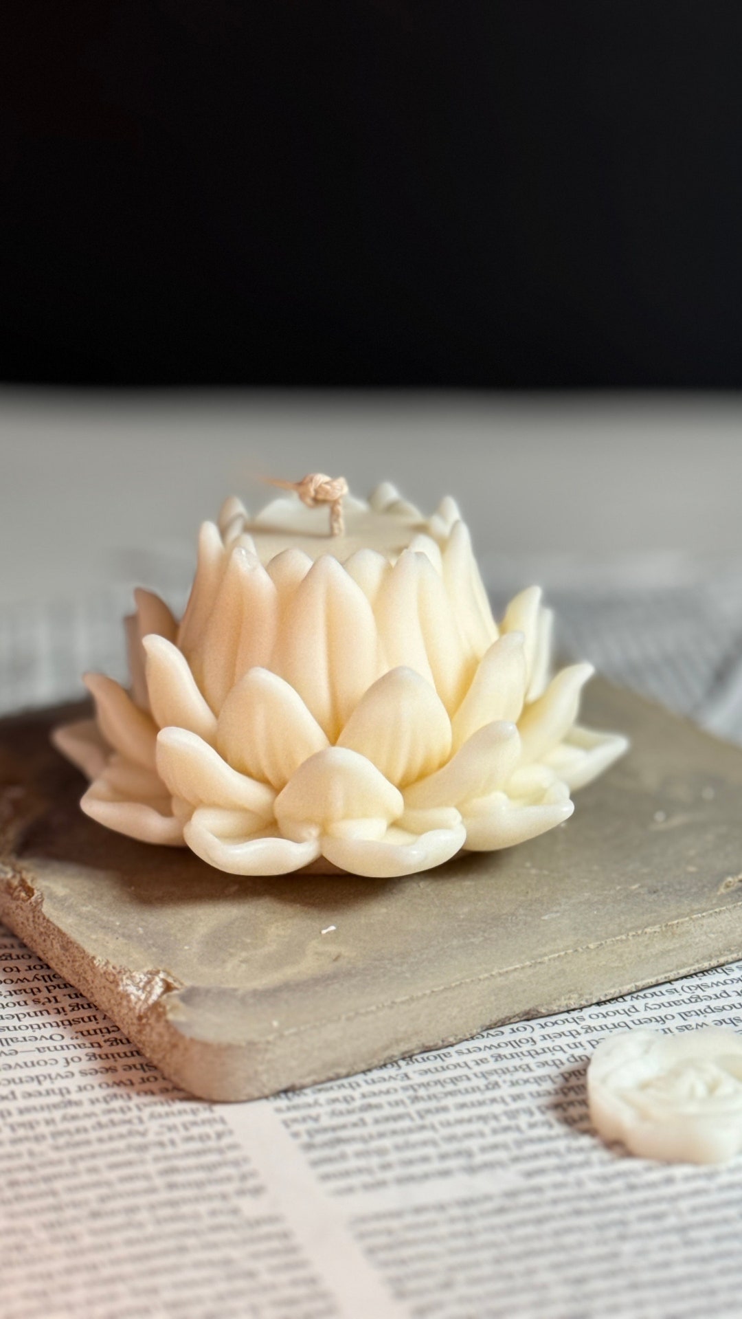 Lotus Glow Candle| Custom Color & Scent| Shaped Candle| Soy Wax Candle ...