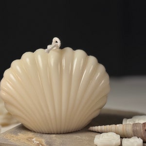 Sea Shell Candle| Custom Color & Scent| Shaped Candle| Natural Soy Wax ...