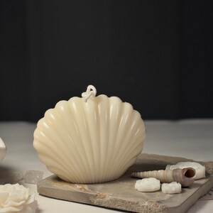 Sea Shell Candle| Custom Color & Scent| Shaped Candle| Natural Soy Wax ...