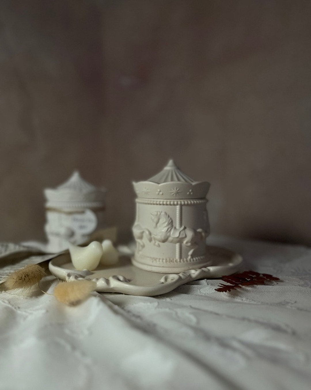 Merry-go-round Candle Jar Custom Colour & Scent Handmade Vessel ...