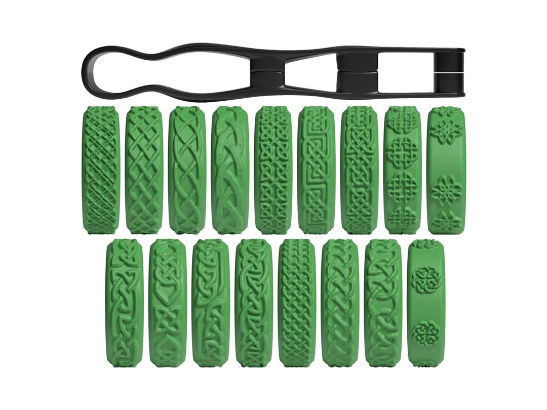 Celtic Pattern Stamp Wheel | 3D Printed Craft Tool | Custom Texture ...