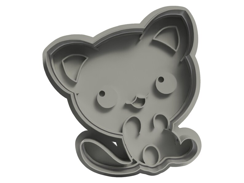 Cute Cat Cookie Cutter Set #1 | 3D Printed Baking Tool | Kitty, Feline ...