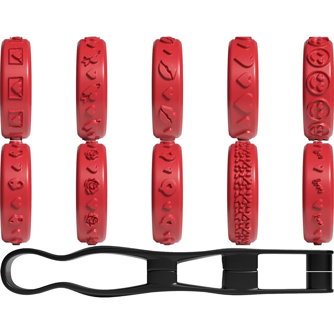 Love Letter Valentines 10 Pattern Stamp Wheels Set #1 | 3D Printed ...