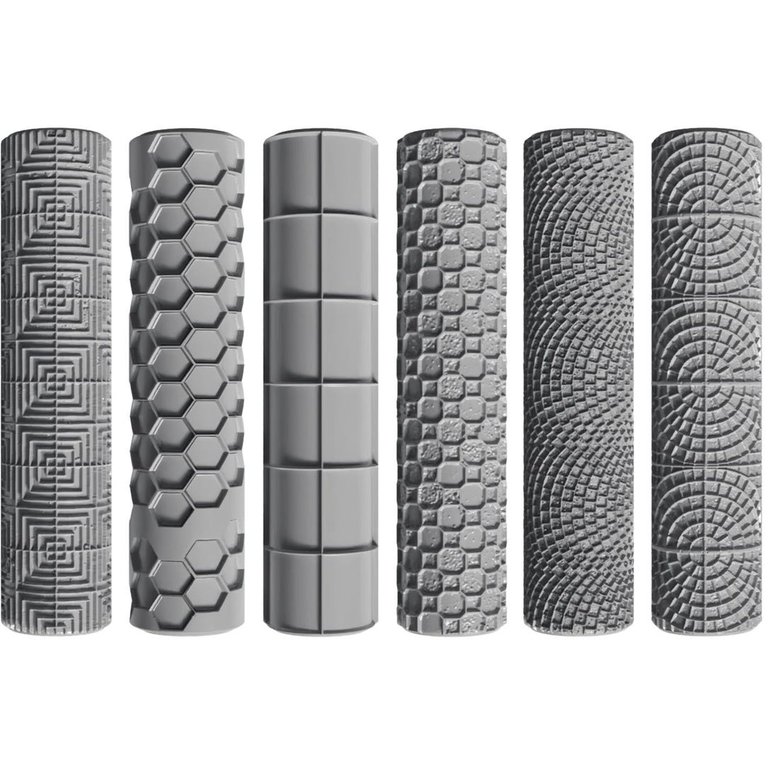 Tiles Tabletop Terrain Texture Pattern Roller #2 | 3D Printed Craft ...