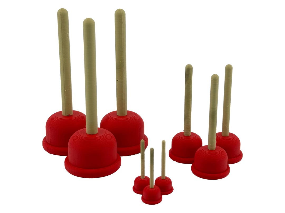 Miniature Plunger Dollhouse Accessory | 3D Printed Mini Plunger ...