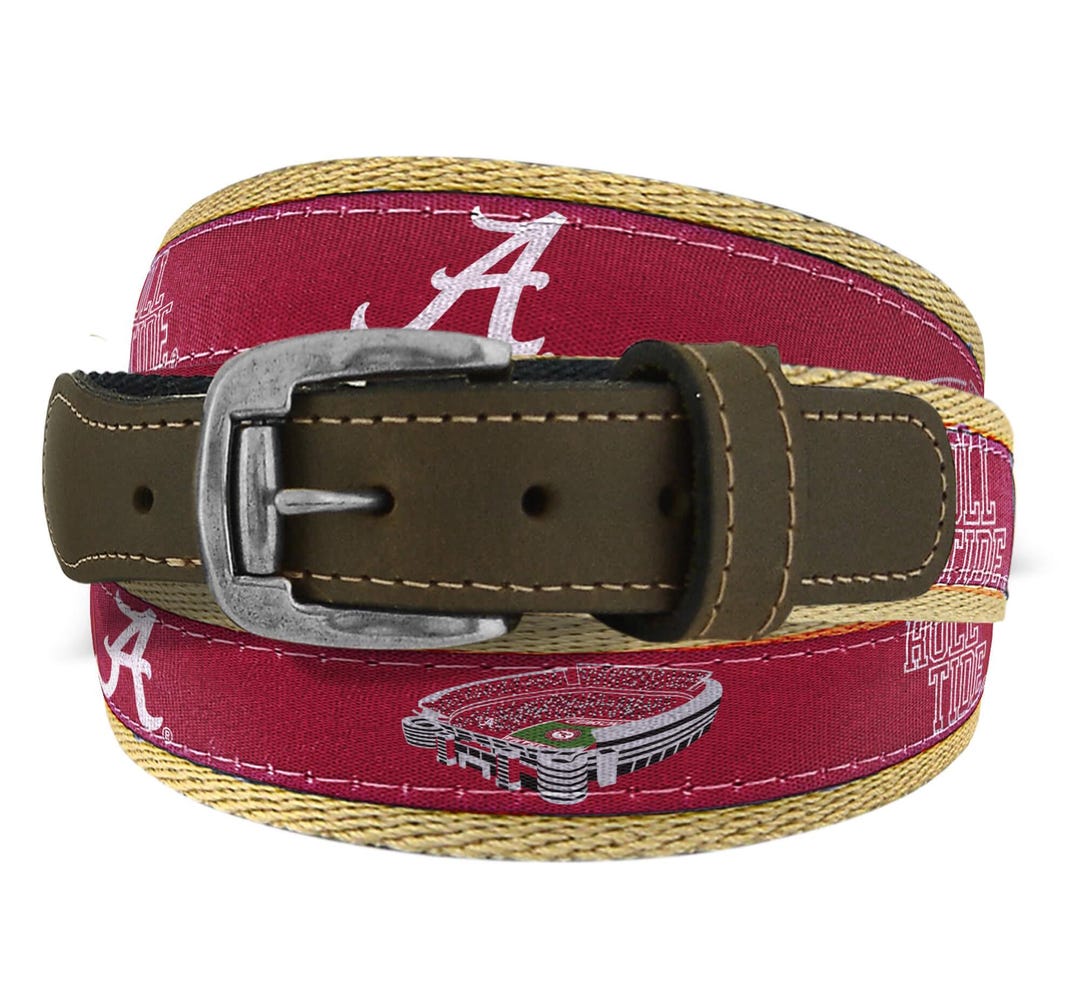 Alabama Crimson Tide Men's Collegiate Stadium Collection Woven Ribbon ...