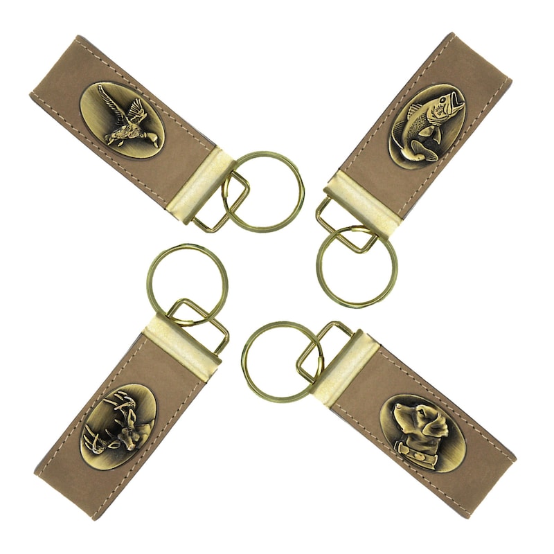 Leather Deer Key Fob - Etsy