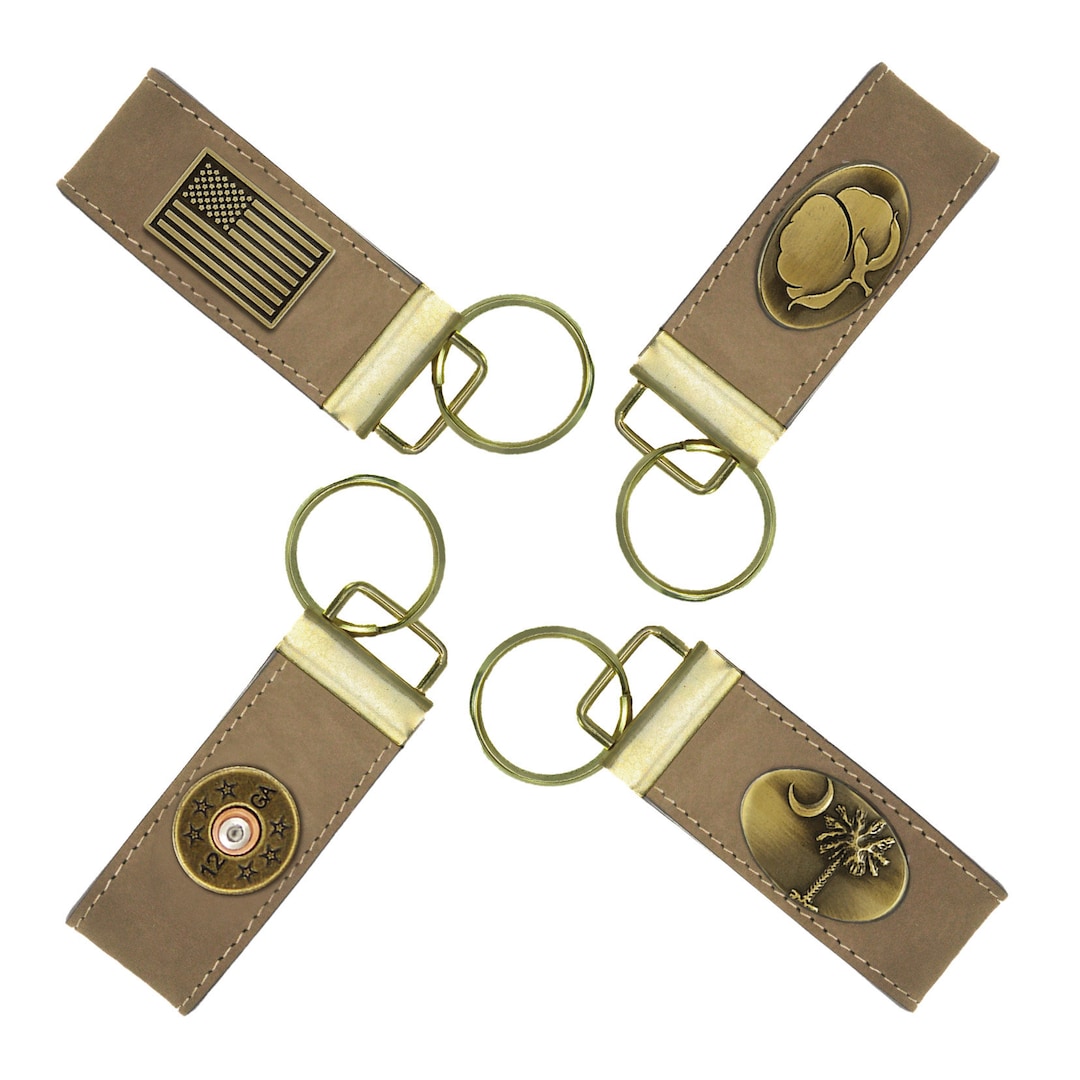 Leather Loop Key Fob. Crazyhorse Full Grain Leather With Antique Brass ...