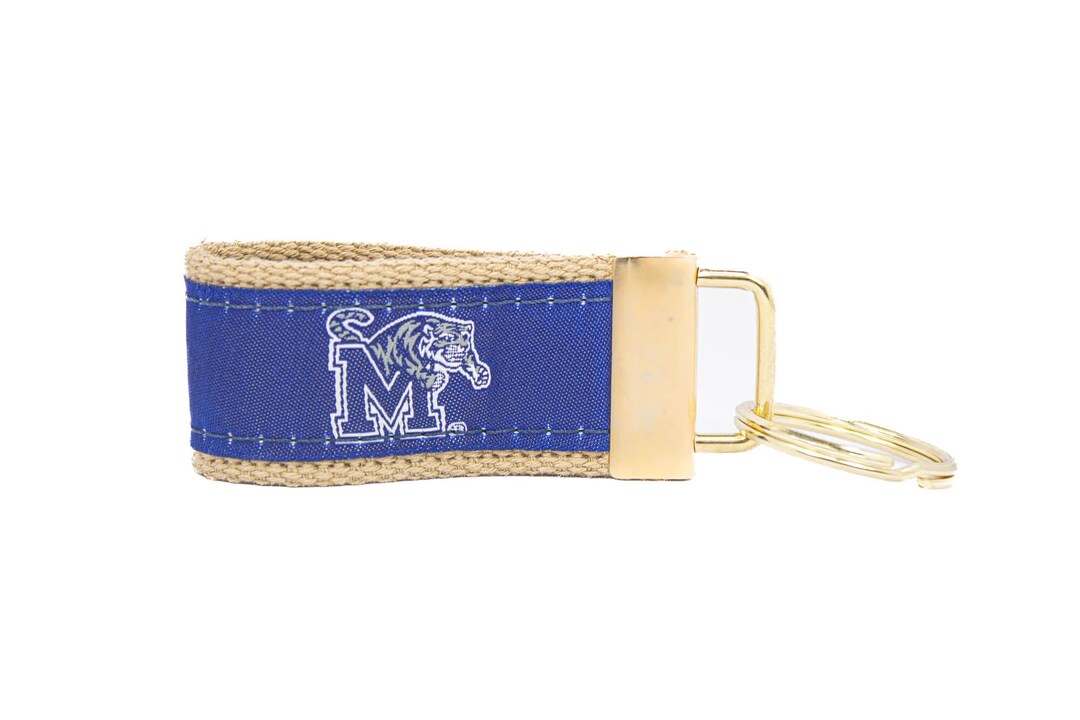 Memphis Tigers Collegiate Woven Ribbon Key Chain. Memphis Key Fob ...