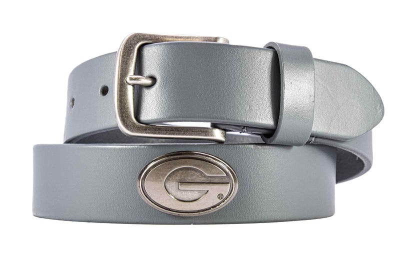 Georgia Bulldogs Men's Collegiate Leather Belt - Casual Belt in Brown ...