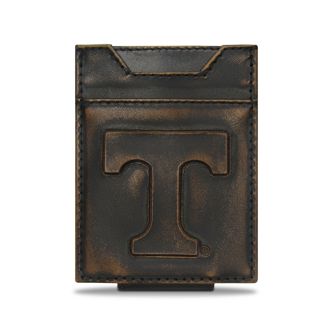 Tennessee Vols Men's Collegiate Magnetic Front Pocket Leather Wallet ...
