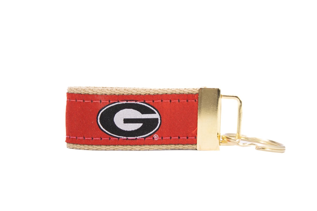 Georgia Bulldogs Collegiate Woven Ribbon Key Chain. University of ...