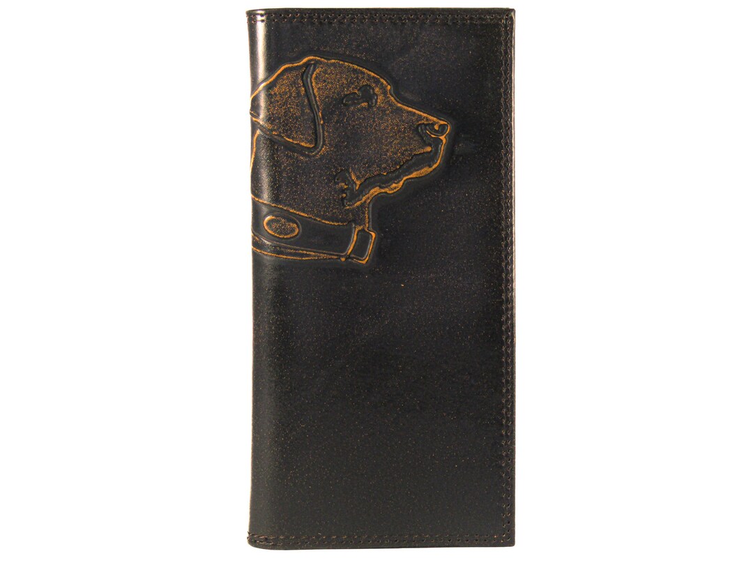 Lab Men's Secretary Leather Wallet. Brown Burnished Full Grain Finish ...