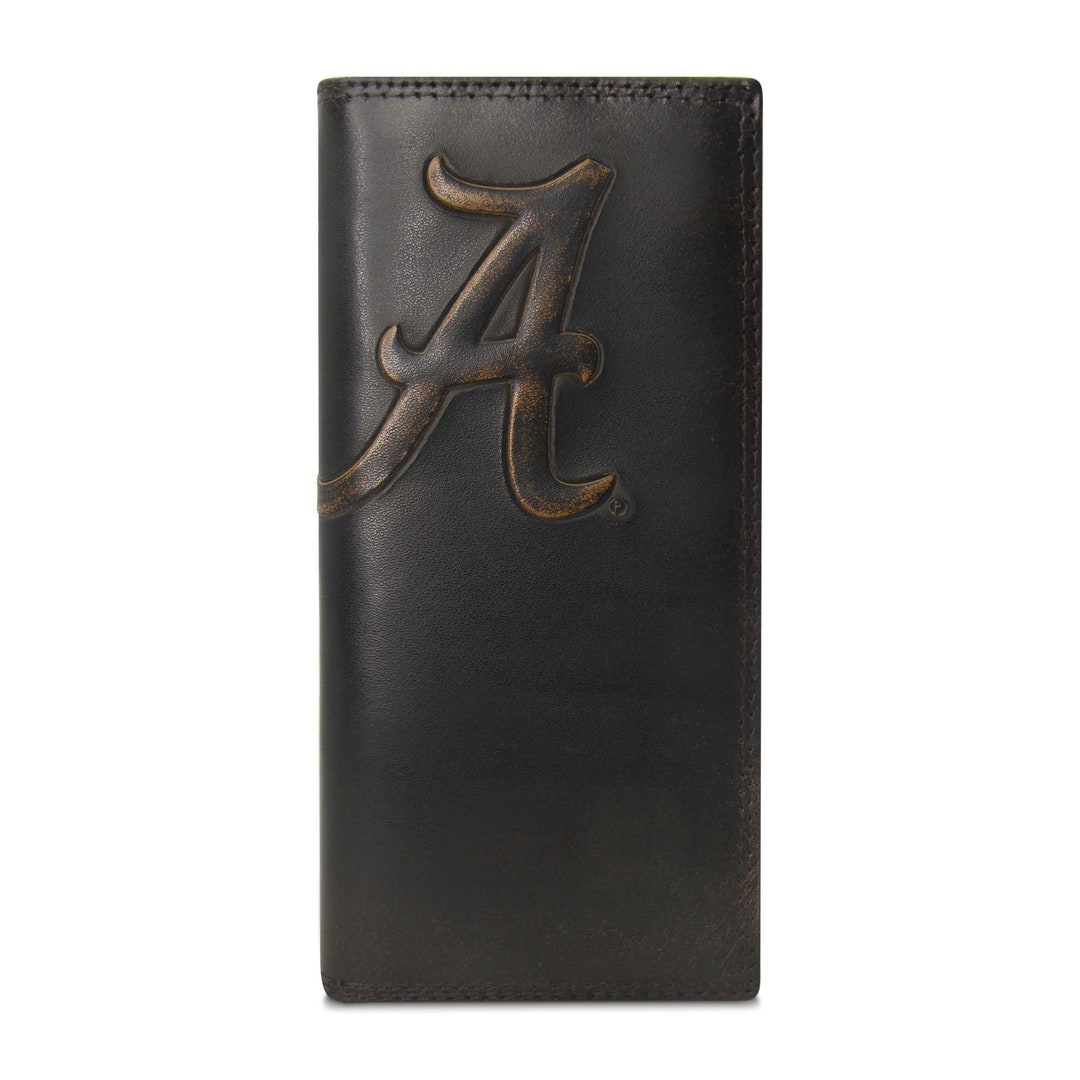 Alabama Crimson Tide Men's Collegiate Secretary Leather Wallet. Brown ...