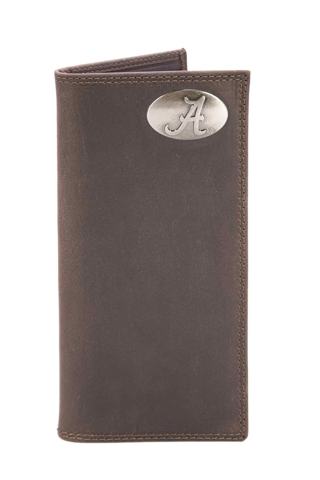 Alabama Crimson Tide Men's Collegiate Secretary Leather Wallet. Long ...